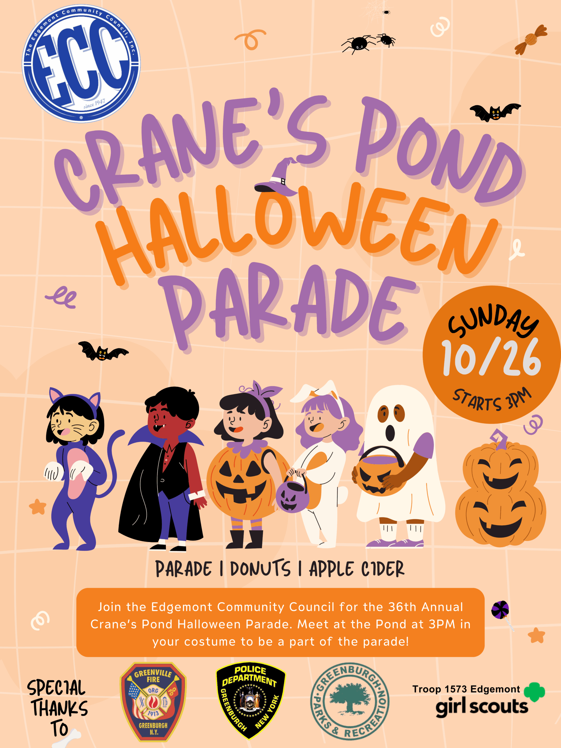 Today! – Crane’s Pond Halloween Parade: Sunday 10/26 at 3PM – Edgemont ...