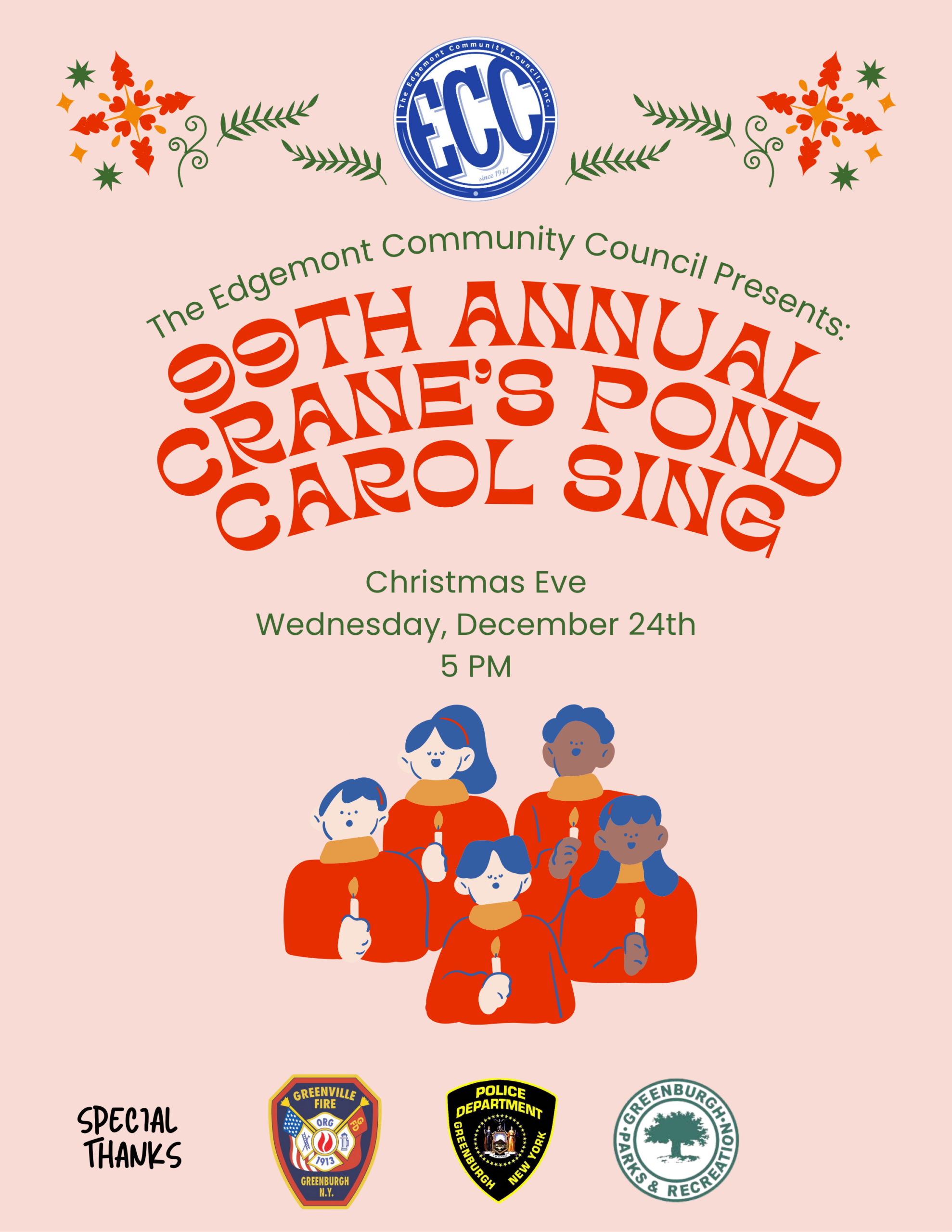 TODAY: 99th Annual Crane’s Pond Carol Sing – 12/24 at 5PM – Edgemont ...
